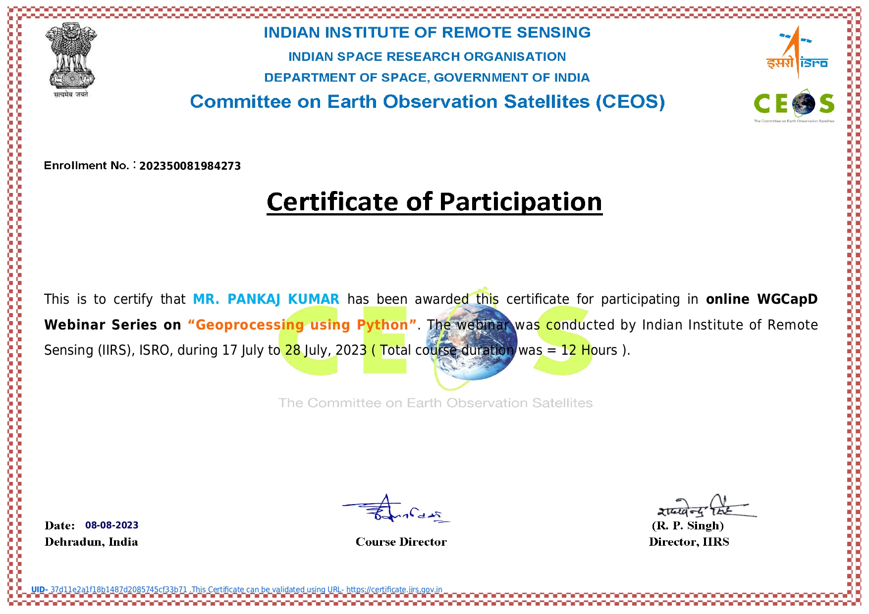 Pankaj Kumar Portfolio